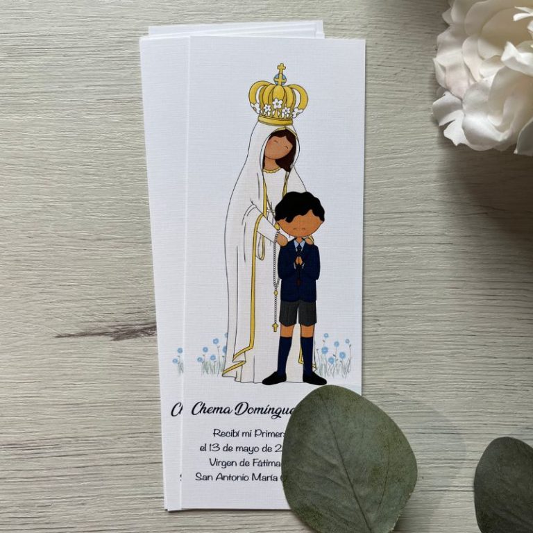 Recordatorios de Primera Comunión - Con la Peineta Puesta